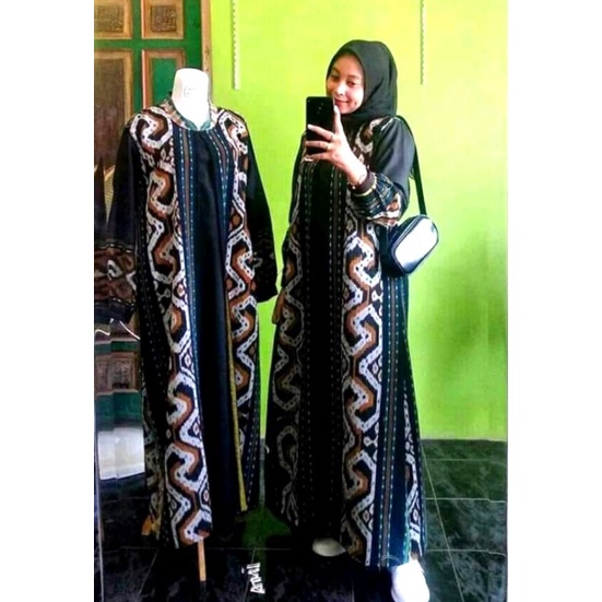 Jual ( READY ) gamis tenun gamis etnik baju tenun dress Tenun baju ...