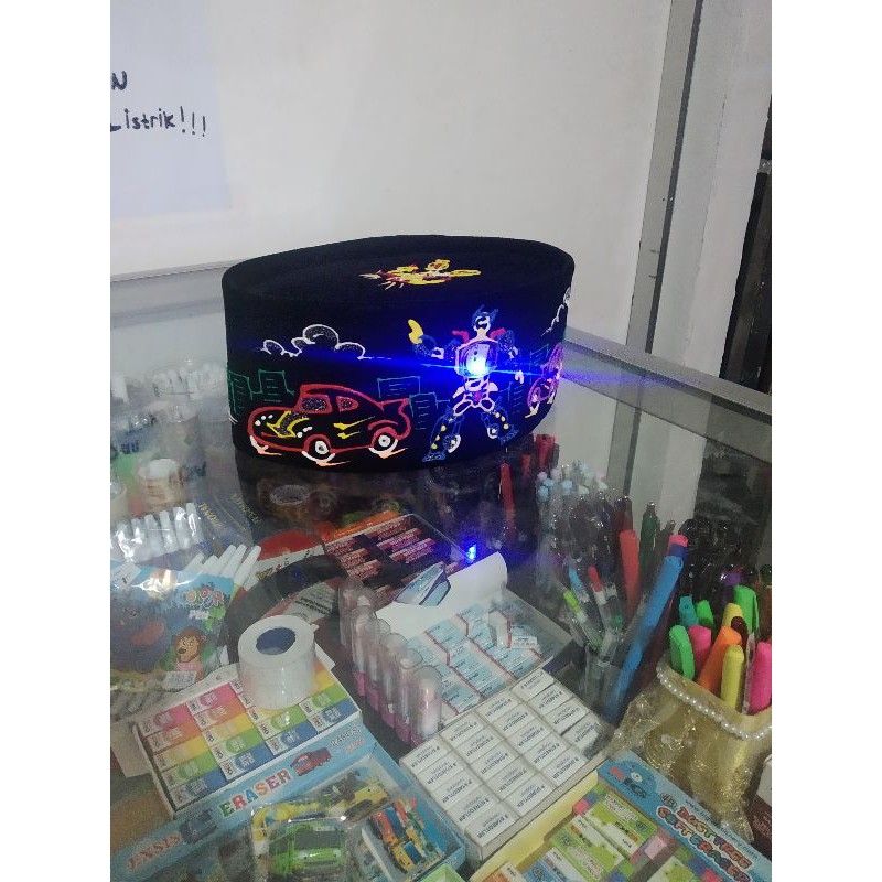 Jual songkok lukis transformers, peci tobot, kopiah mobil gratis nama ...
