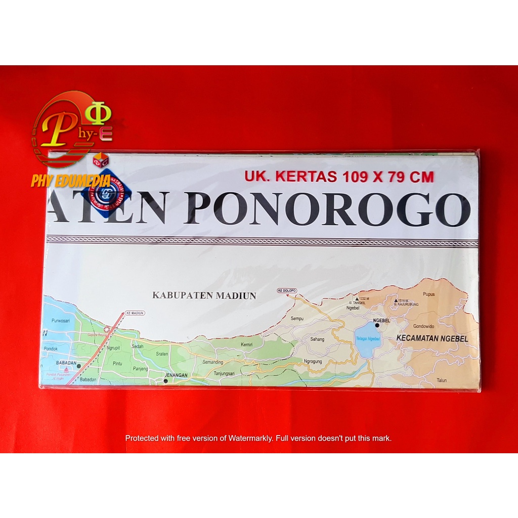 Jual Peta Lipat Kabupaten Ponorogo / Peta Kabupaten Ponorogo Lipat ...
