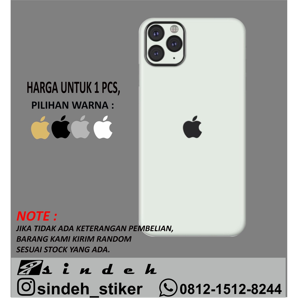 Jual stiker logo apple iphone 11 pro max cutting sticker keren awet ...