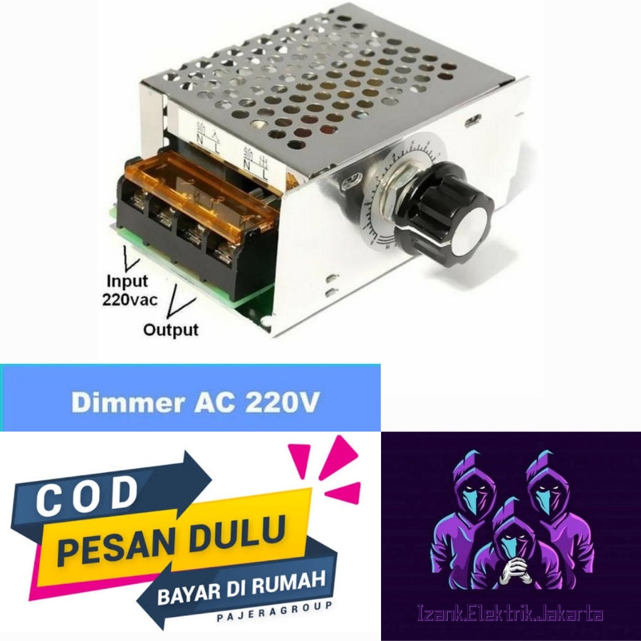 Jual Dimmer AC 220V 4000 Watt Dimmer Ac 4000w 220v Dimmer Ac SCR ...