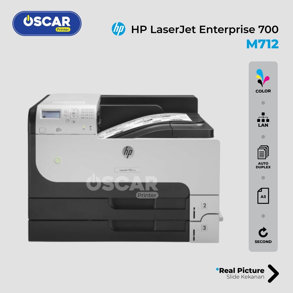 Jual Printer Mono HP Laserjet Enterprise 700 M712dn | 40 ppm Printer A3 ...