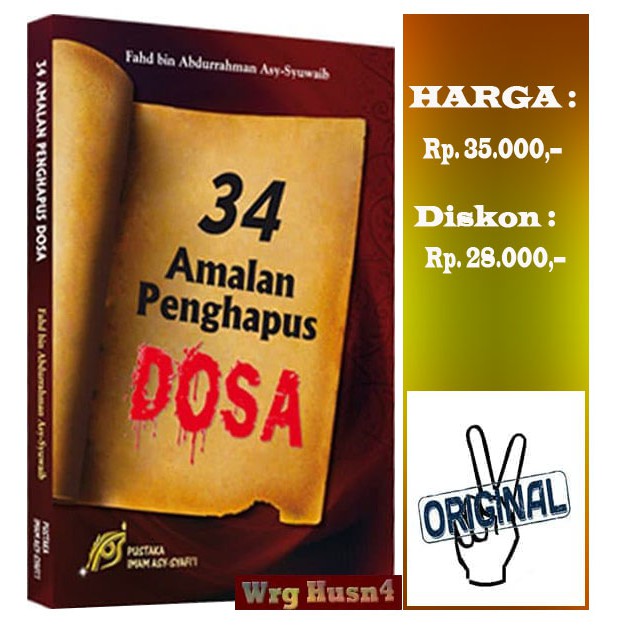 Jual Buku 34 Amalan Penghapus Dosa | Shopee Indonesia