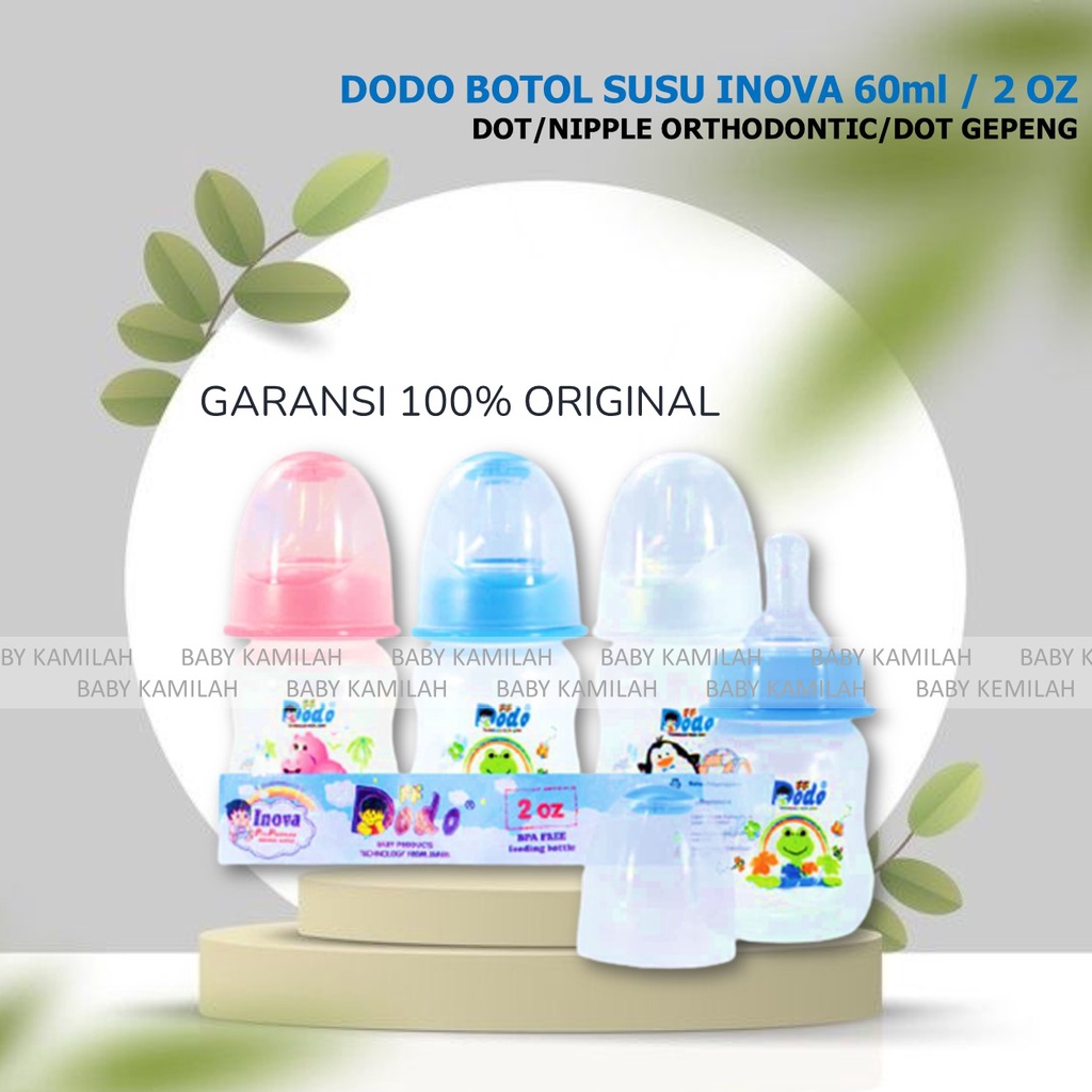 Jual Dodo Botol Susu Dot Gepeng 60ml 120ml 240ml Botol Susu Dodo Dot