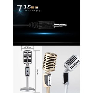 Jual Mic Professional Condenser Microphones Jazz Vintage for karaoke ...