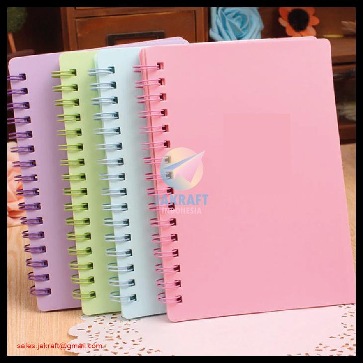Jual Notebook Spiral A5 Cover Polos Buku Catatan Bergaris Seperti ...