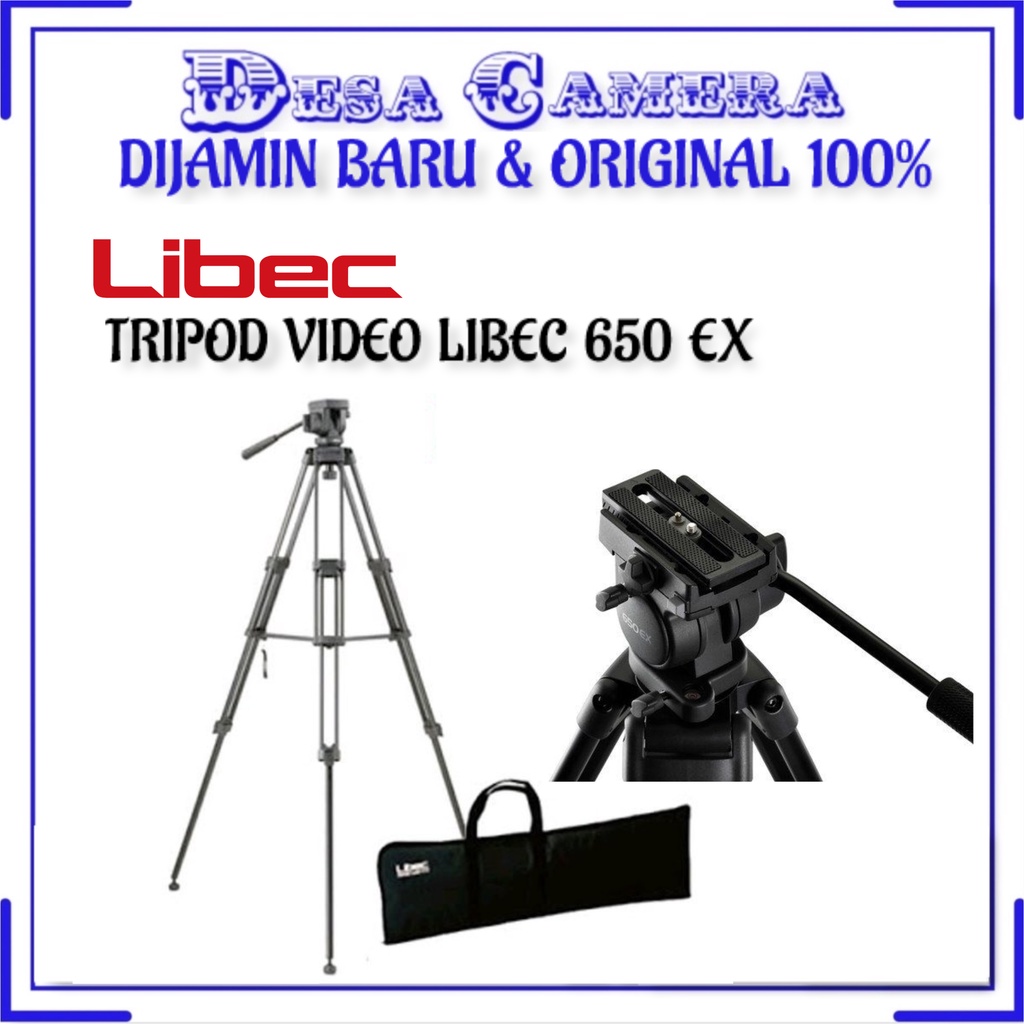Jual TRIPOD VIDEO LIBEC 650 EX ORIGINAL | Shopee Indonesia