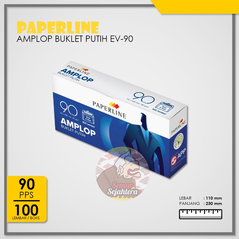 Jual [PAK] AMPLOP PUTIH POLOS PAPERLINE EV-90 (100 LEMBAR)* | Shopee ...
