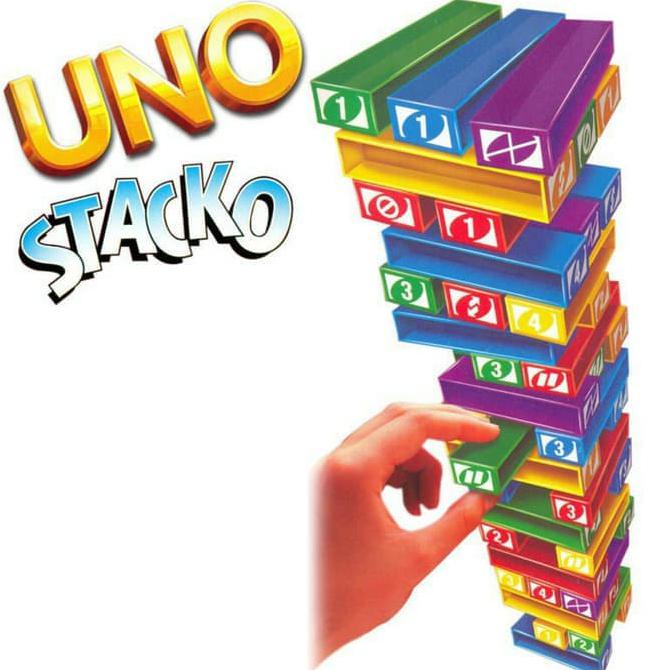 Jual Uno Stacko / Mainan Balok Susun Tower Stacko / Board Games Uno ...