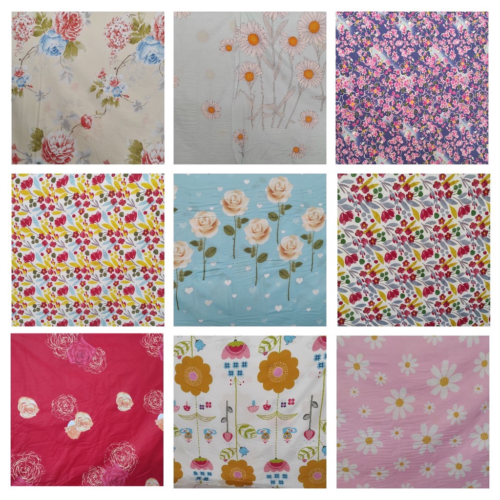 Jual KONICO kain Katun sprei Meteran Motif BUNGA ROSALIE TABUR (kain meteran) SALE ESRA CATRA ...