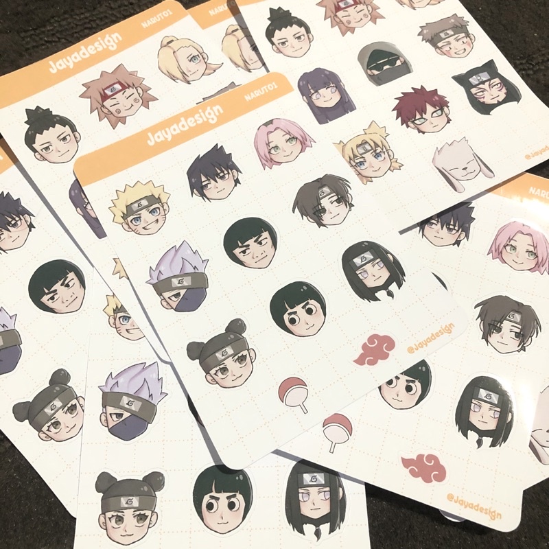 Jual STICKER SHEET NARUTO / STICKER HERT NARUTO / STIKER CUTE / STICKER ...