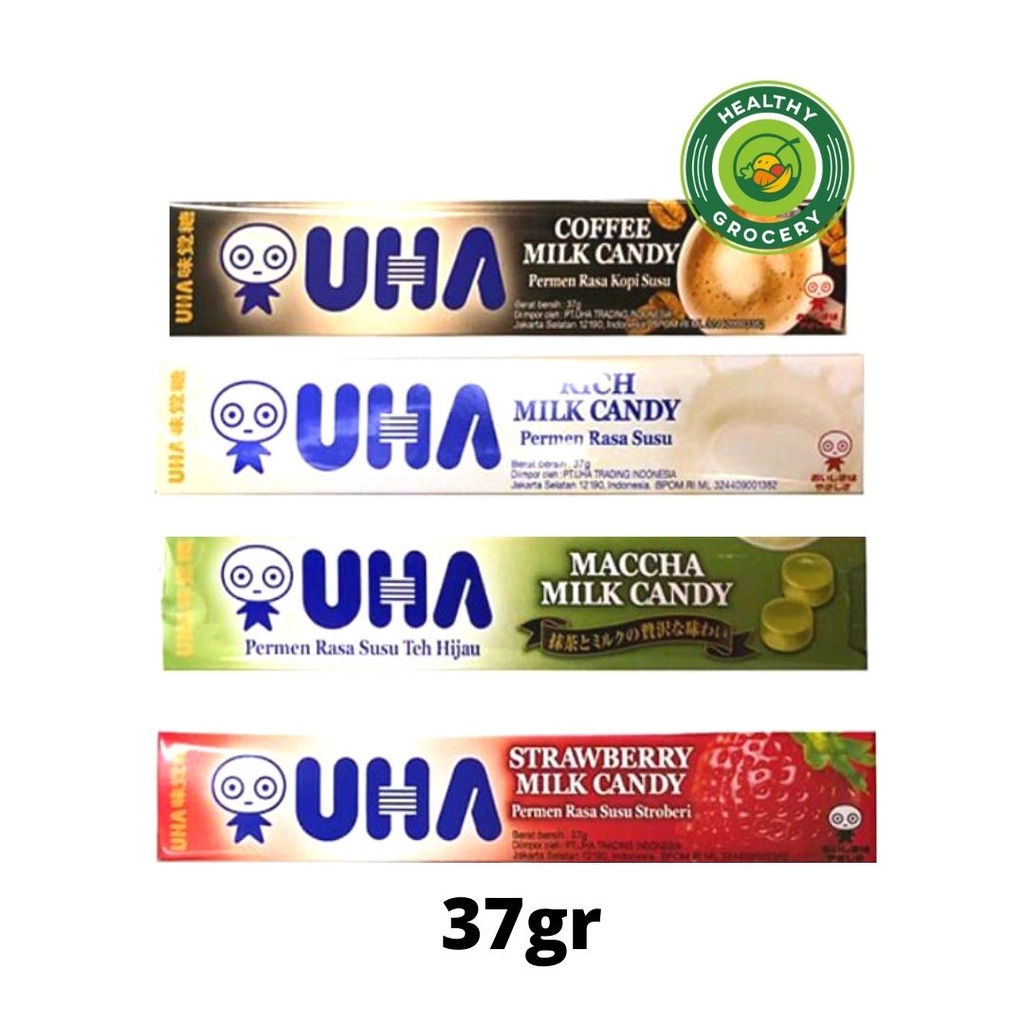 Jual UHa Stick milk Candy 37gr All Varian / Permen Rasa Susu | Shopee Indonesia