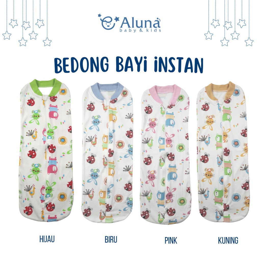 Jual Bedong Bayi Instan kattun double knit Praktis Resleting Putih ...