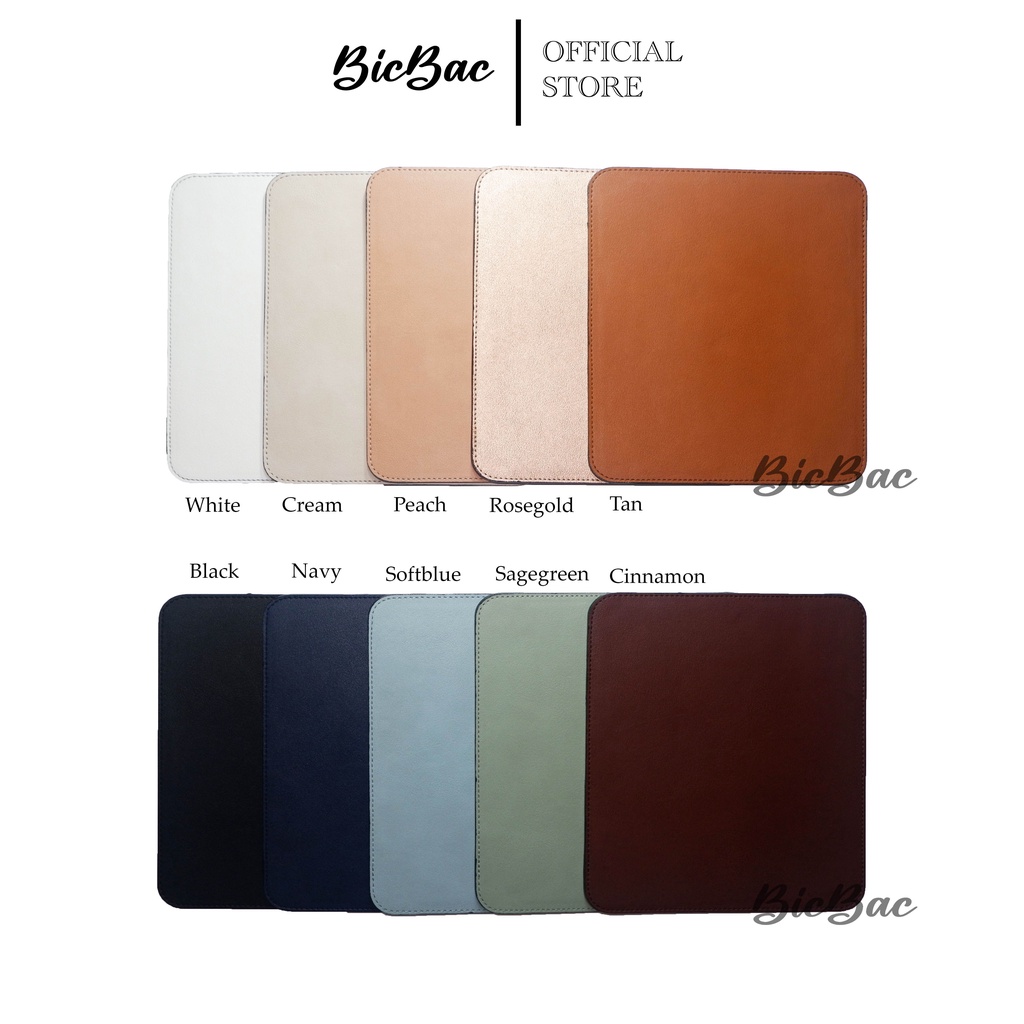 Jual BICBAC MOUSEPAD ORANGE LEATHER KULIT TEMPAT ALAS MOUSE ANTI SLIP ...