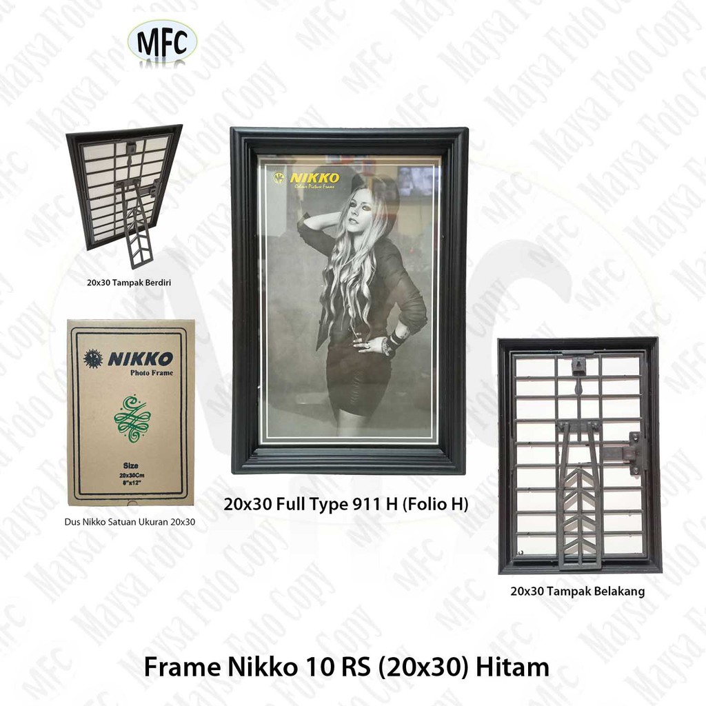Jual Bingkai Foto 10RS (20x30) Nikko Type Folio H Frame Plastik Murah ...