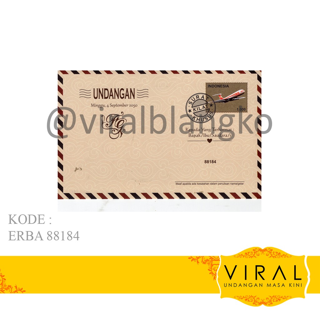 Jual Blangko Undangan Erba 88184 Harga Murah | Shopee Indonesia