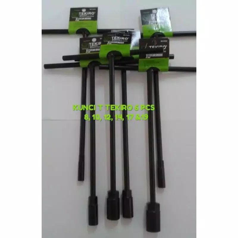 Jual paket kunci sok T 6 pcs TEKIRO (8,10,12,14,17,19mm) | Shopee Indonesia