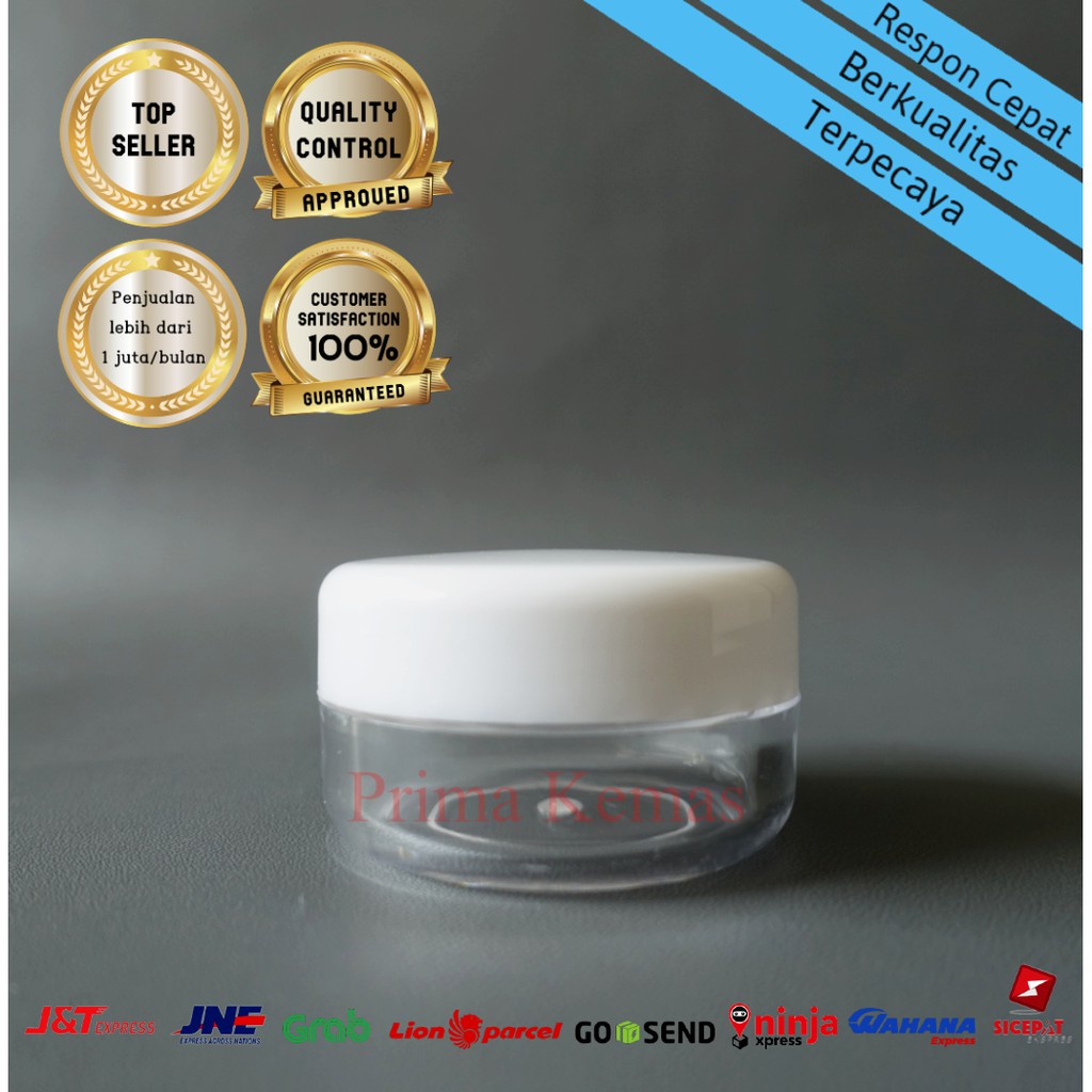 Jual Pot Krim - pot kosmetik - kemasan kosmetik - Pot Cream 10 gr Putih ...