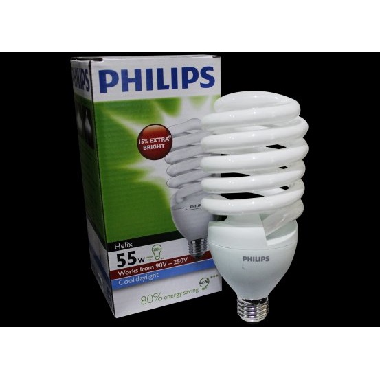 Jual Lampu Philips Helix Spiral 55 Watt | Shopee Indonesia