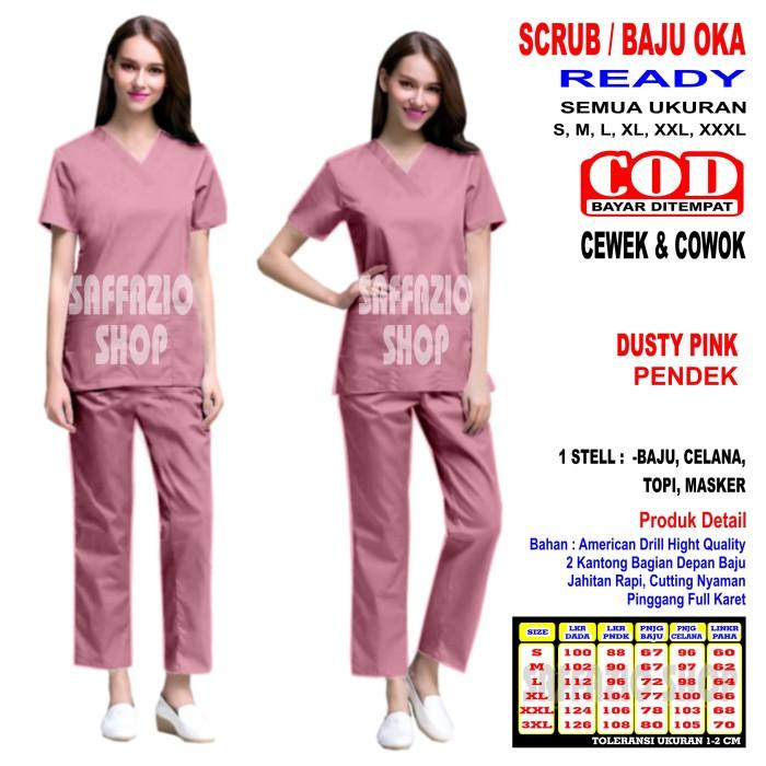 Jual Medical Scrub Perawat / Baju Oka / Baju Perawat Lengan Pendek ...