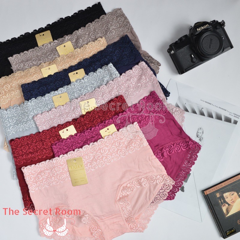 Jual TALLY CD CELANA DALAM RENDA 463 | FREE SIZE FIT TO XL | BAHAN KATUN | Shopee Indonesia