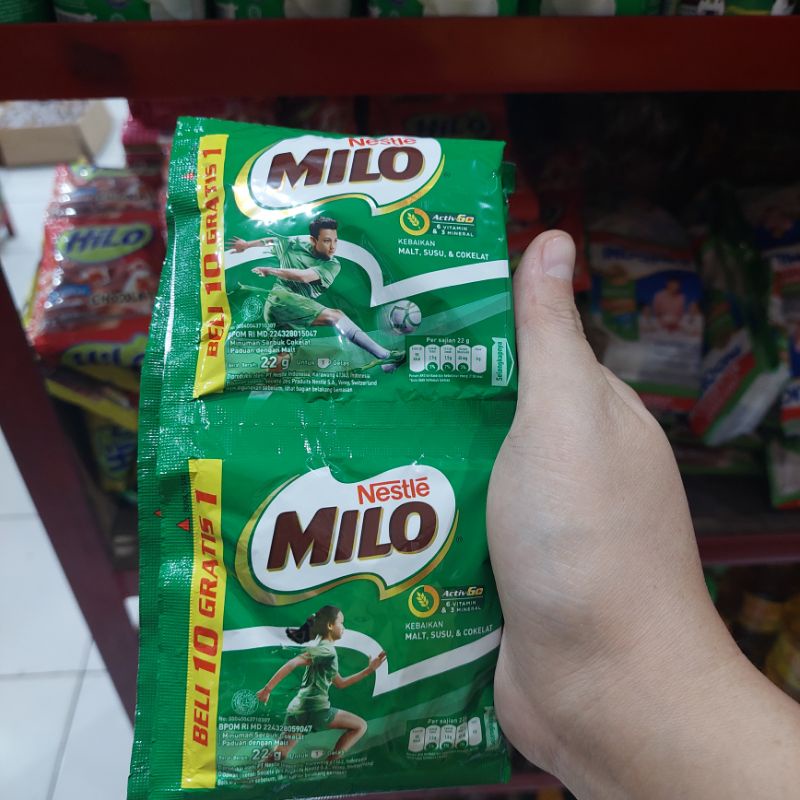 Jual Milo Nestle Coklat Renteng (10 sachet + bonus 1 sachet selama ...