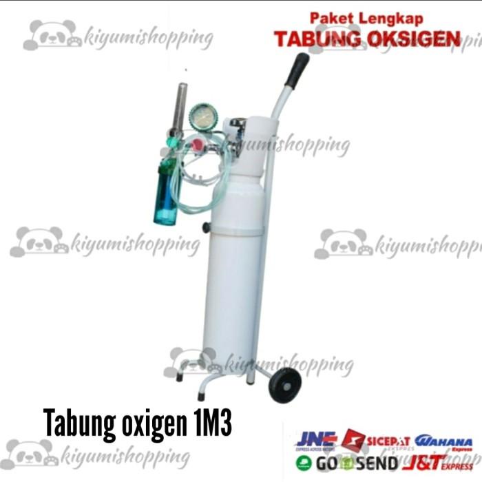 Jual Regulator Tabung Oksigen 2M3+Isi(Tabung,Troly,Regulator,Selang Oksigen) | Shopee Indonesia