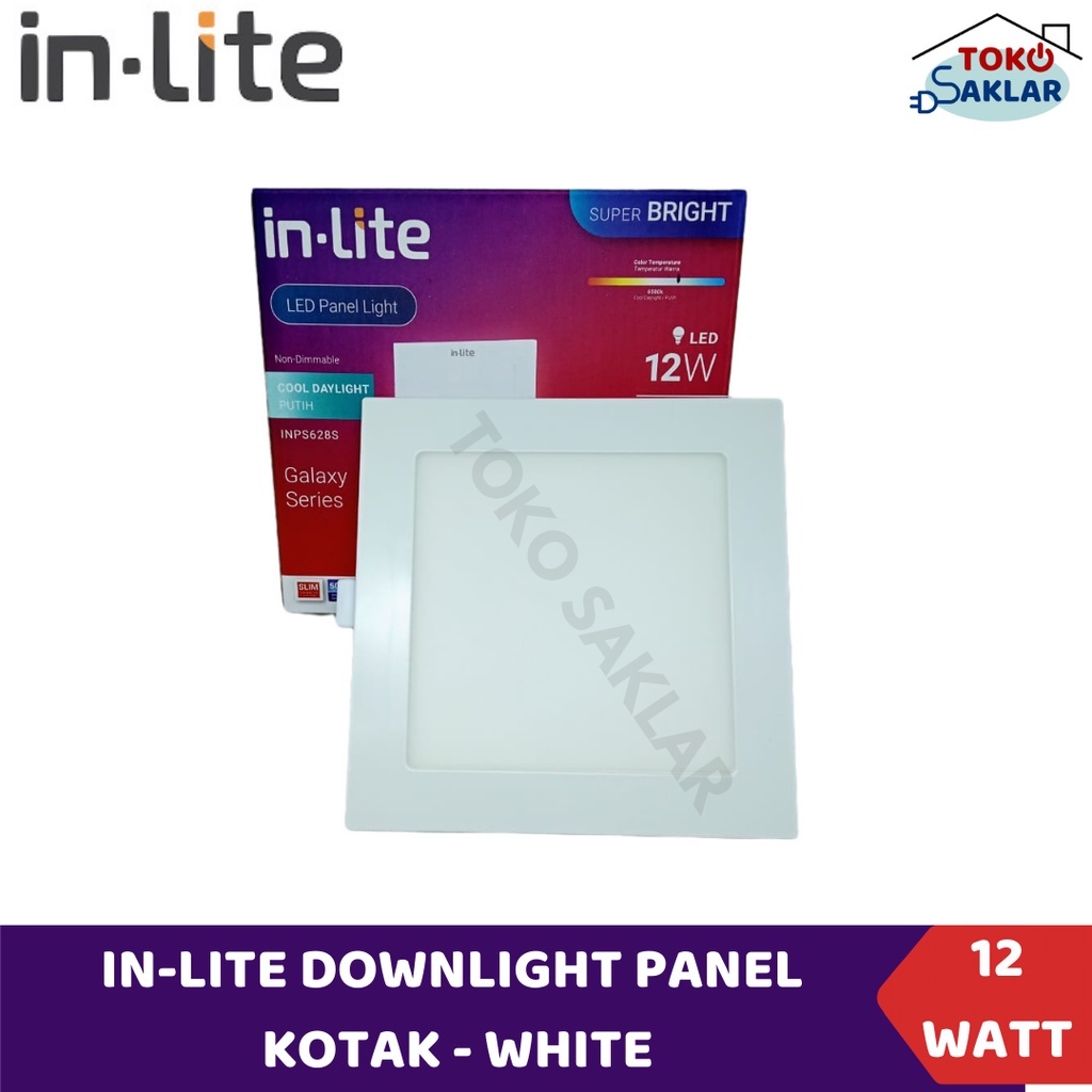 Jual INLITE Downlight Led Panel 12 Watt KOTAK Inbow (BERGARANSI 1 TAHUN ...