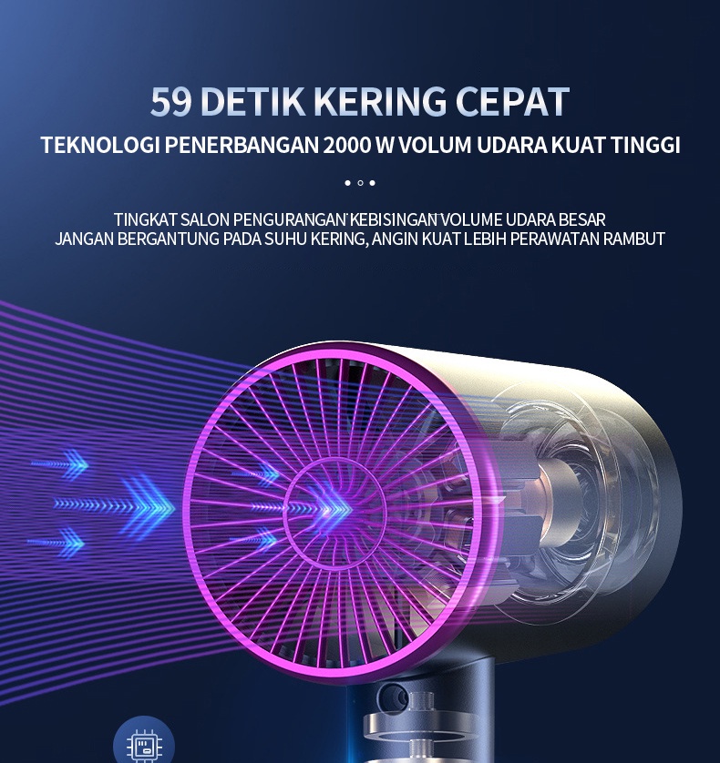 Jual Abeni Hair Dryer ion negatif Pengering Rambut 850W Kecepatan ...