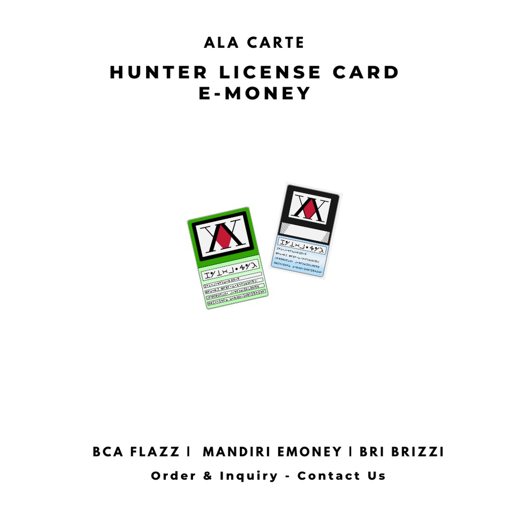 Jual E-money Hunter x Hunter (Hunter License Card) | Shopee Indonesia
