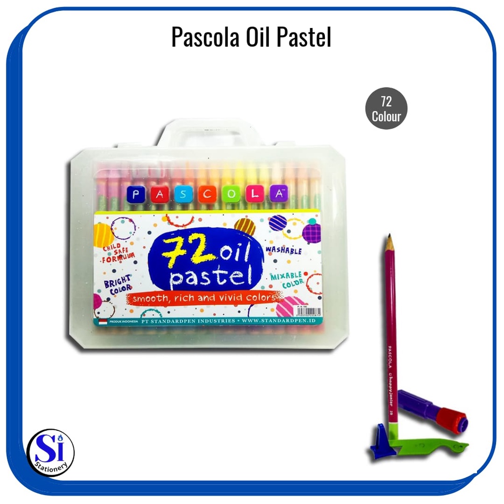 Jual Crayon Oil Pastel Standard Pascola 72 Warna/Pascola Oil Pastel 72 ...