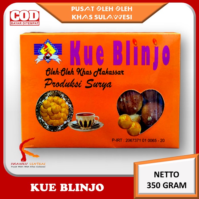 Jual Kue Blinjo SURYA khas sulawesi 350 gr | Shopee Indonesia