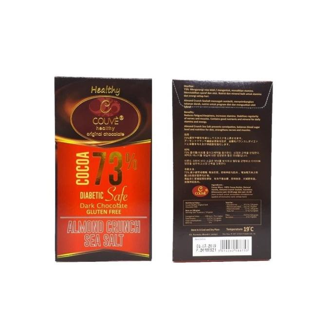 Jual Coklat Healthy Couve Dark 73% Almond Crunch Sea Salt | Shopee ...