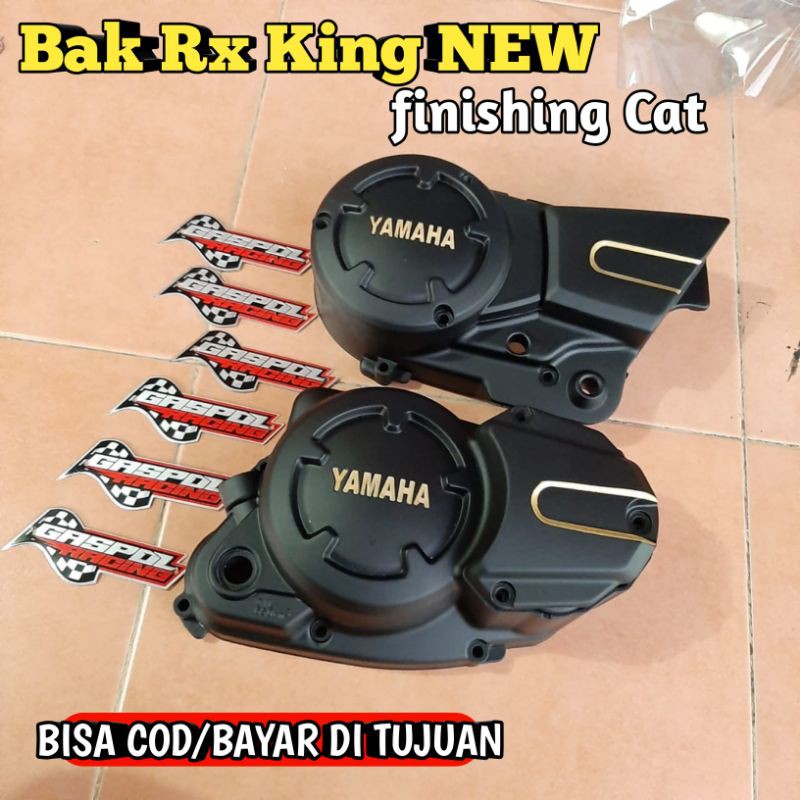 Jual JUAL BAK RX KING NEW KANAN KIRI FINISHING DOP HITAM VARIASI TUTUP LIS KUNING GASPOL RACING ...