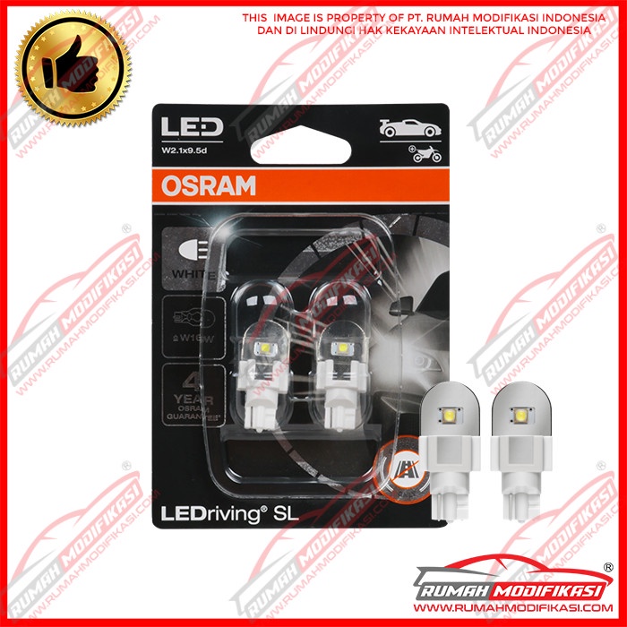 Jual OSRAM LED - T16 - W16W - LAMPU MUNDUR - LED - WHITE | Shopee Indonesia