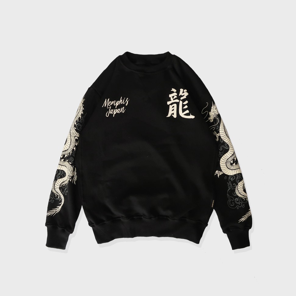 Jual CREWNECK SWEATSHIRT - MIKADUKI RYU (black) | Shopee Indonesia