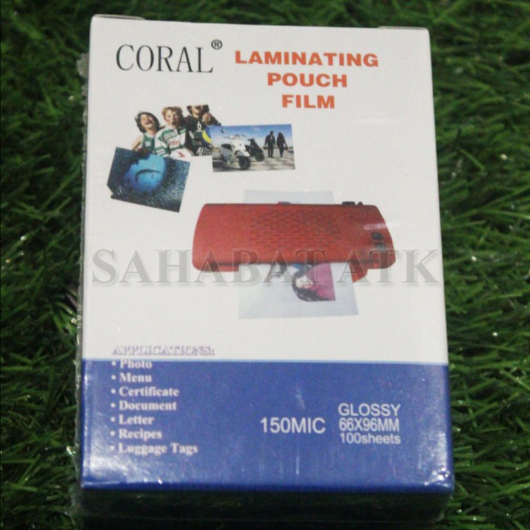 Jual CORAL LAMINATING KTP / PLASTIK LAMINATING KTP / 66 x96 mm / 100 ...