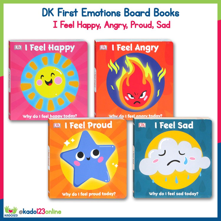 Jual DK First Emotions Board Books (I Feel Happy / Angry / Proud / Sad ...