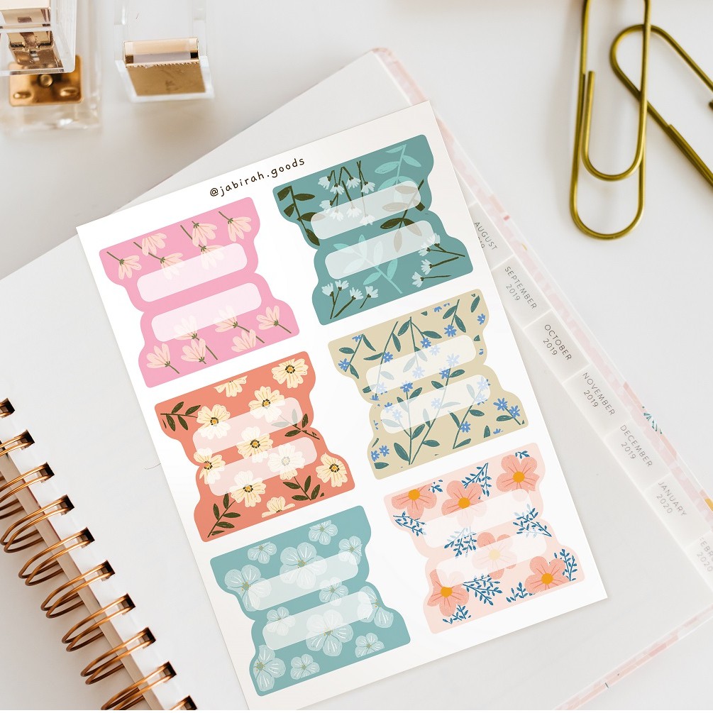 Jual Sticker Book tab Penanda Halaman buku | sticker stiker kisscut ...