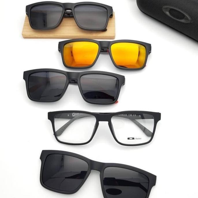 Jual Frame Kacamata Baca Minus Pria Wanita Keren O clip on 8008 ...