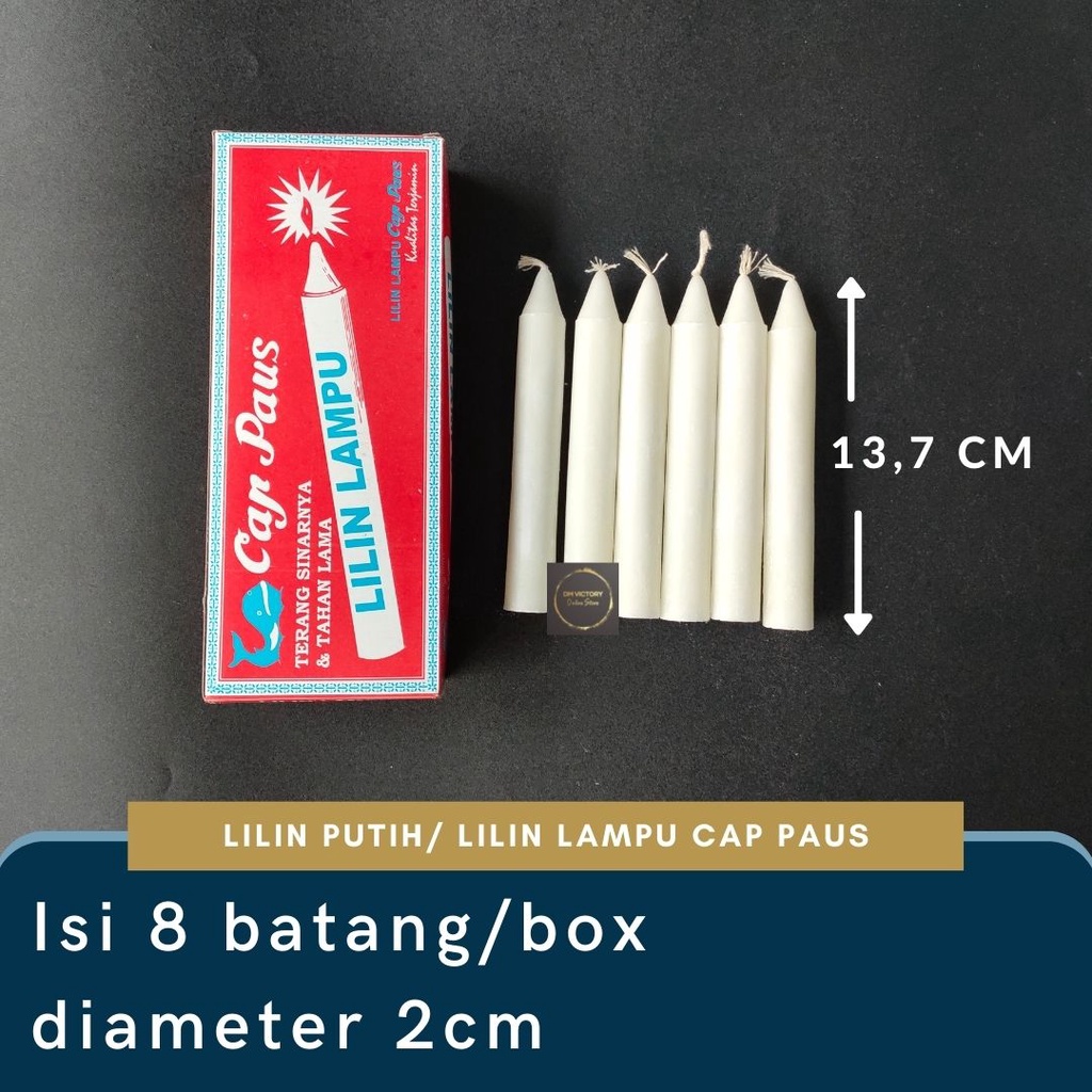 Jual Lilin Putih Cap Paus isi 8pcs | Shopee Indonesia
