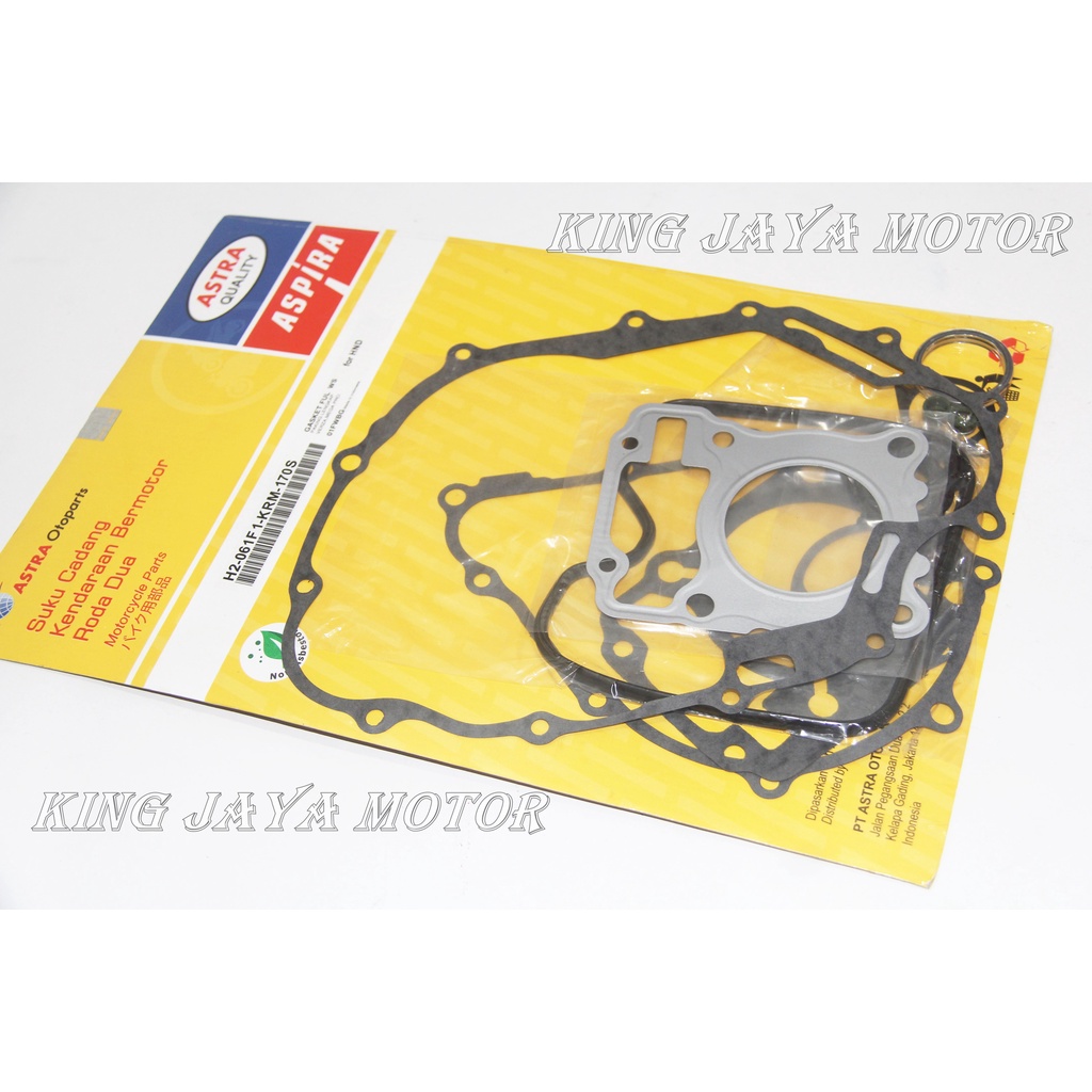 Jual PAKING GASKET FULL SET VERZA MEGA PRO NEW MERK ASPIRA KUALITAS ORISINIL H2-061F1-KRM-170S ...
