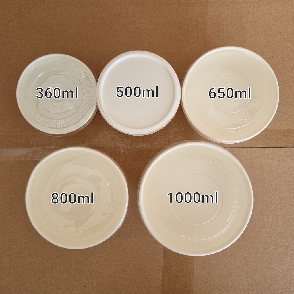 Jual Paperbowl Mangkok Kertas / Bakso / Paper Bowl Putih Polos Tebal ...