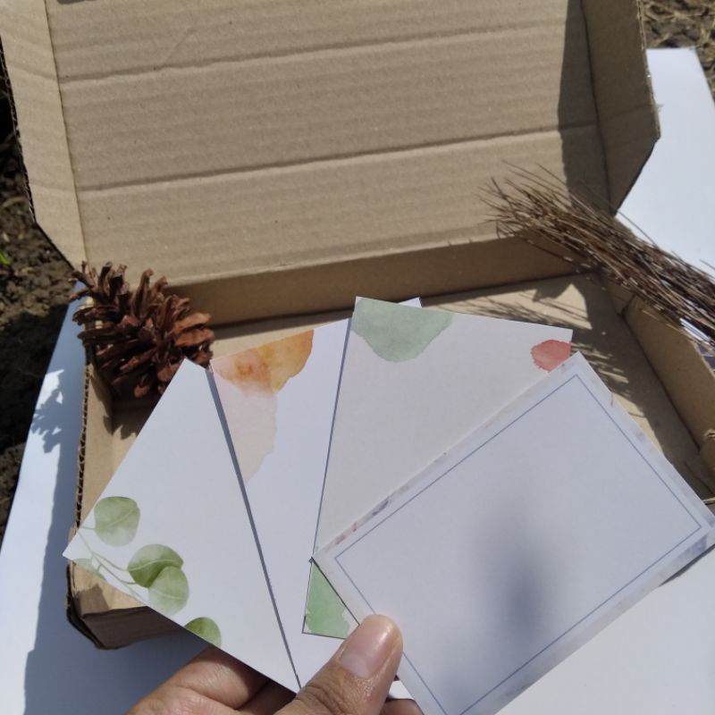 Jual Kartu ucapan kosong (BLANK CARD) gift card buket hampers kartu ...