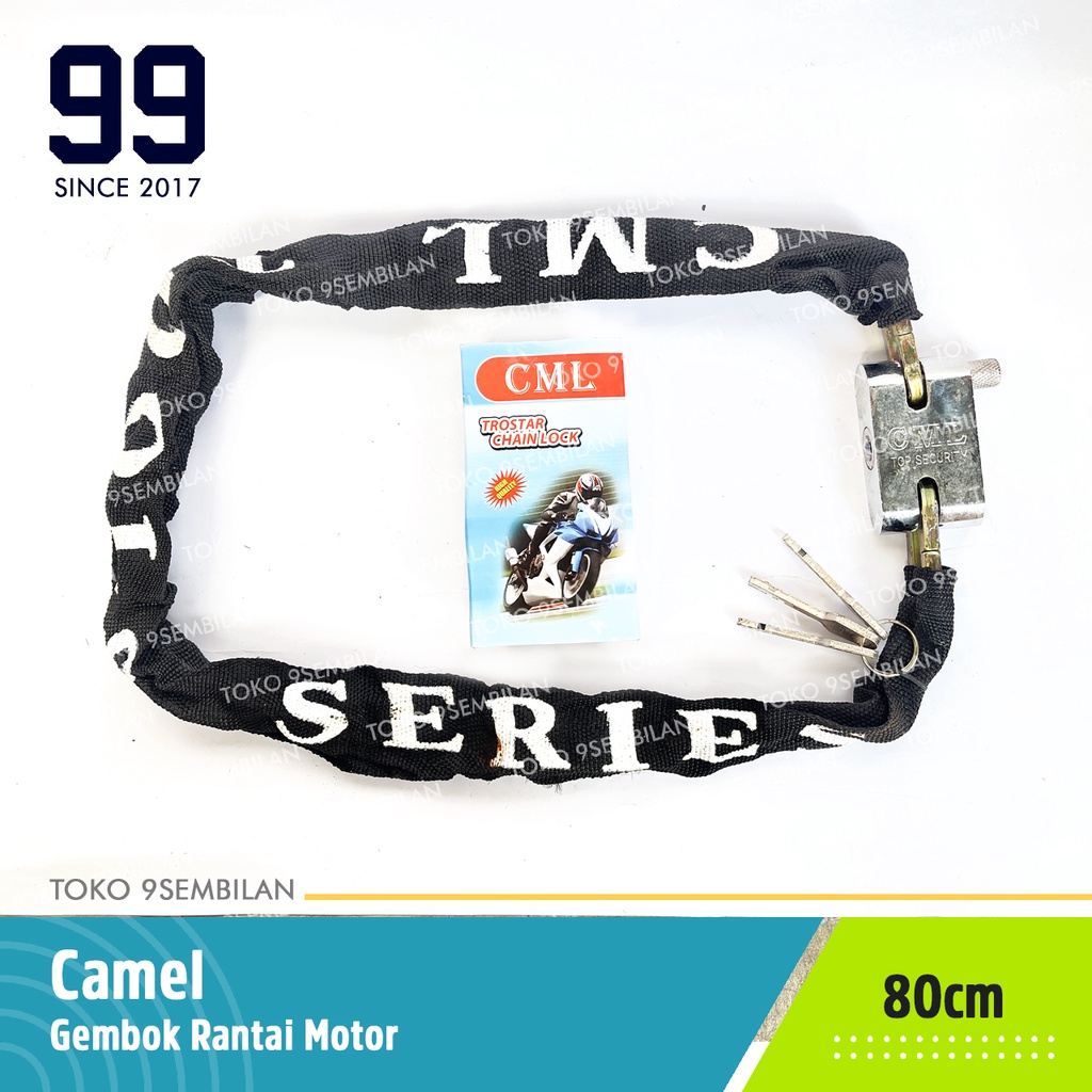 Jual Camel Gembok Rantai Motor 80cm - Chain Lock Helm 80 cm | Shopee ...