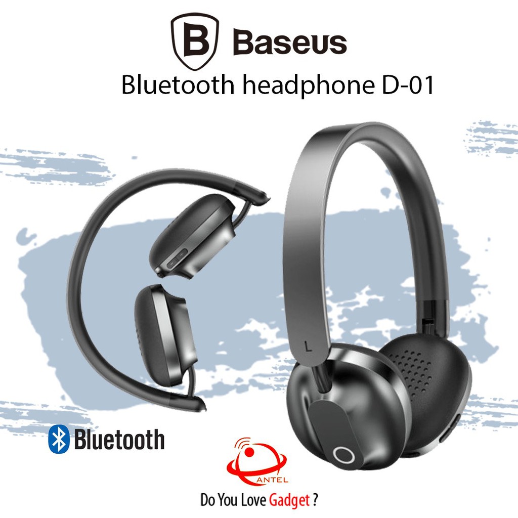 Jual BASEUS Encok D01 Foldable Stereo Bluetooth V4.2 Headset with Mic ...