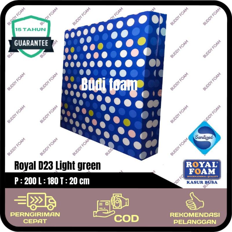 Jual ROYAL FOAM Kasur Busa Royal RK 2 no 1 ukuran 200 x 180 x 20 cm ...