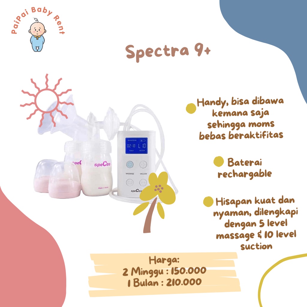 Jual (Sewa) Spectra 9+ Breast Pump | Shopee Indonesia