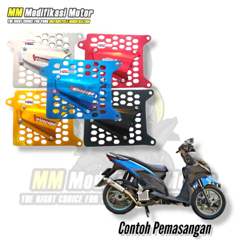 Jual Cover Radiator 110 Karbu Tutup Radiator Model HRC CNC MM 5 Variasi ...