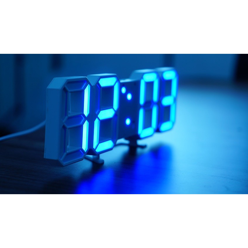Jual Jam Meja LED dan Jam Dinding Digital Led 3D Clock Meja Alarm ...